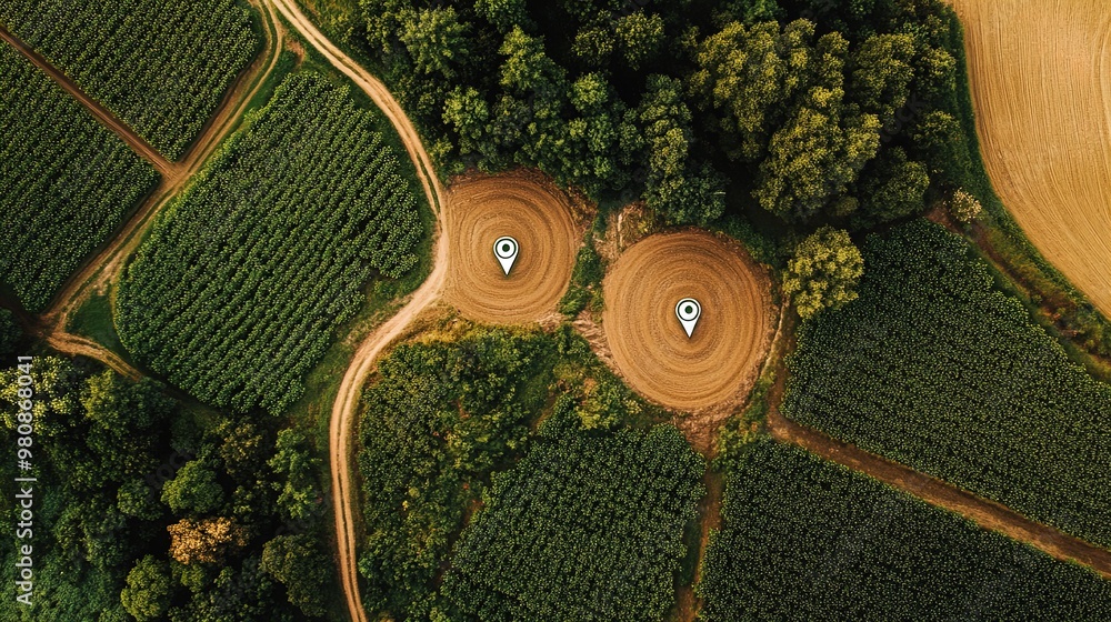 Stunning Overhead Imagery of Farmland Layout: Enhance Your Space with a ...