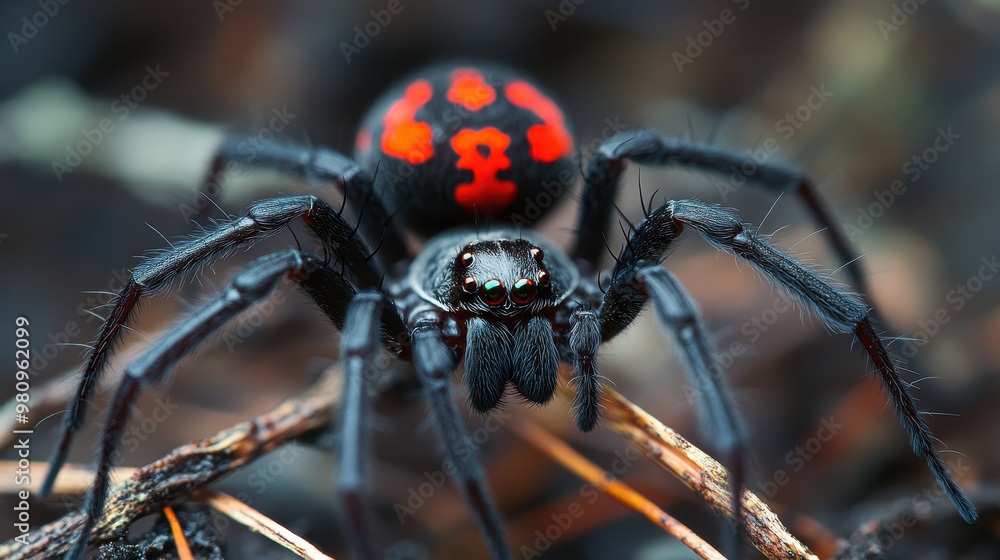 black widow spider is fascinating creature known for its distinctive ...