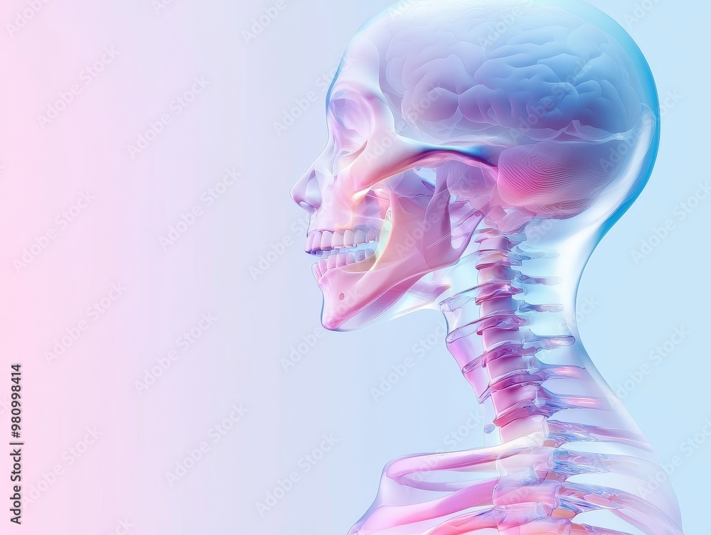 Geometric Anatomy of Human Skeleton with Minimalist Lines and Soft ...