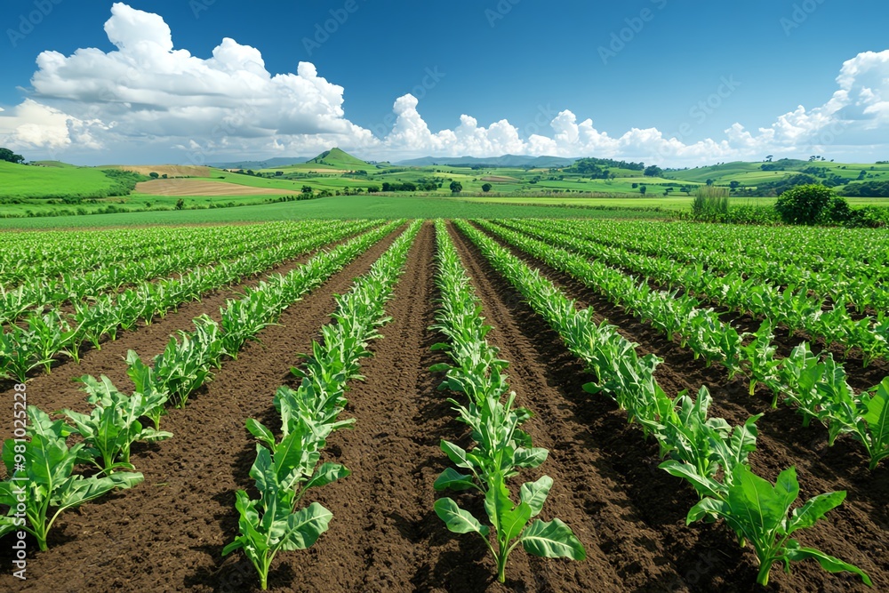 A visual of climate-smart agriculture, with farmers adapting to climate ...