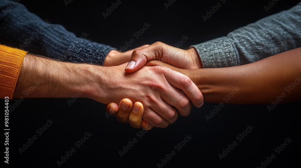 Hands of Unity: A powerful image of three hands clasped together ...