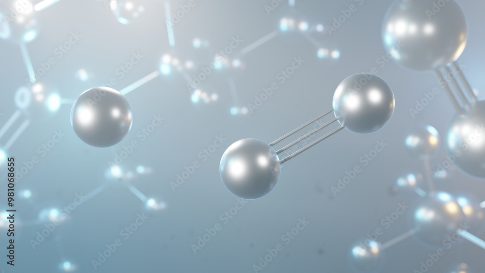 Ilustración de Stock sodium cyanide molecular structure, 3d model ...