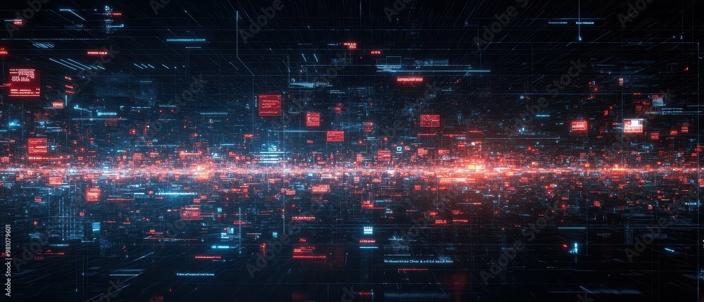 Expansive data visualization depicting the alarming spread of ...