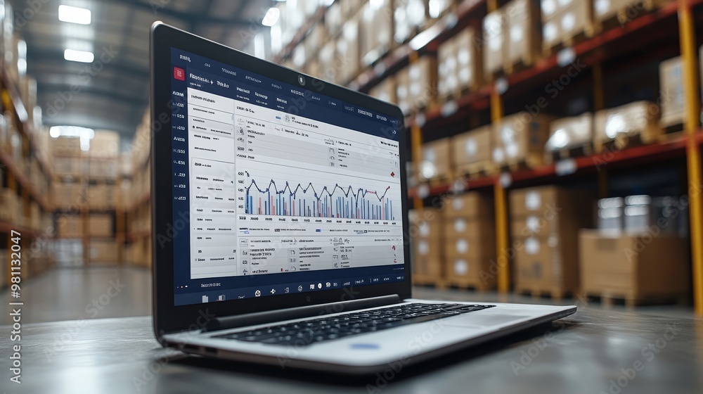 Visualization of automated mobile robot interface in a warehouse during ...