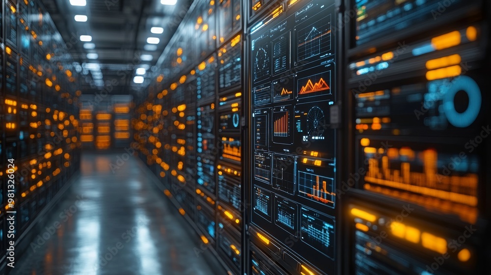 Advanced data systems predict and prevent issues in a high-tech server ...