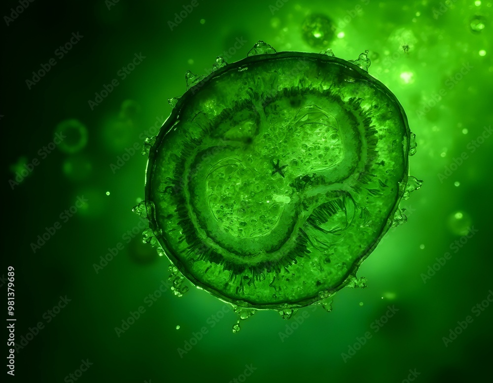 A 3D illustration of chromosome crossover during meiosis, with segments ...