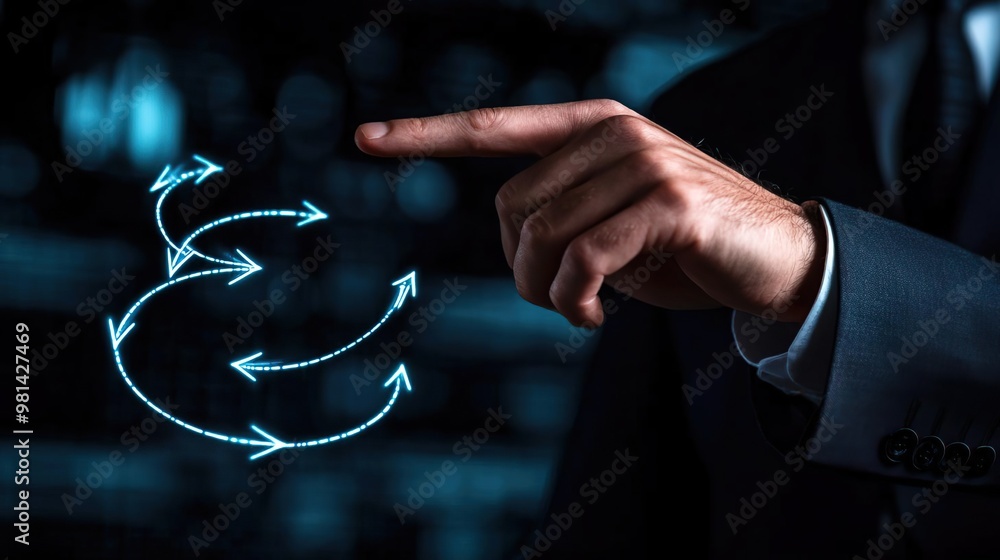 A visual representation of a 360-degree feedback loop, illustrating how ...