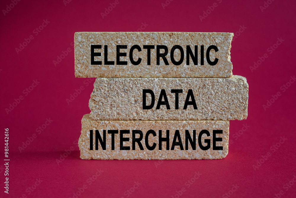 Photo Stock EDI electronic data interchange symbol. Concept words EDI ...