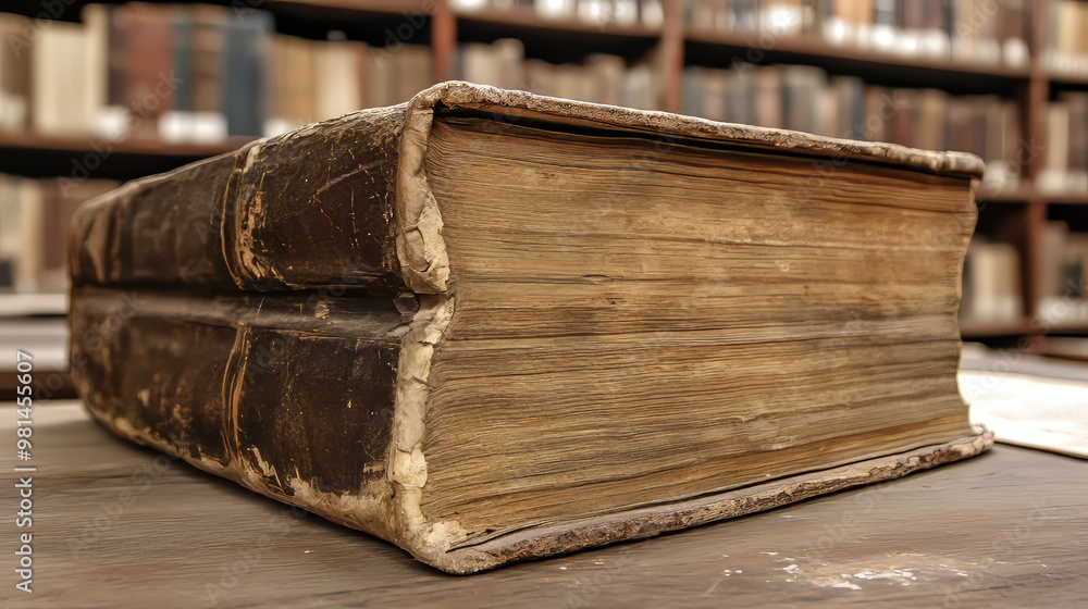 This old, worn-out book was published nearly a century ago. It's big ...