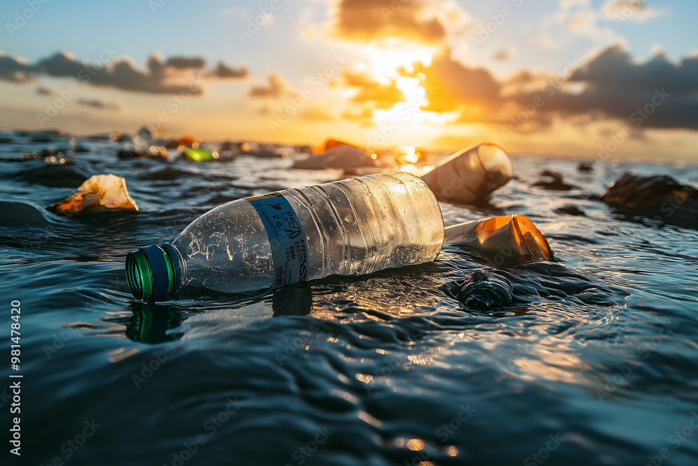 The ocean is plagued by a significant accumulation of plastic waste ...