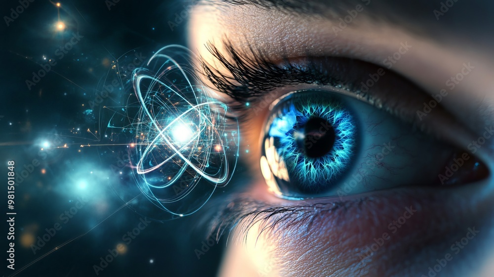 Atomic particles, the fundamental building blocks of matter, interact ...