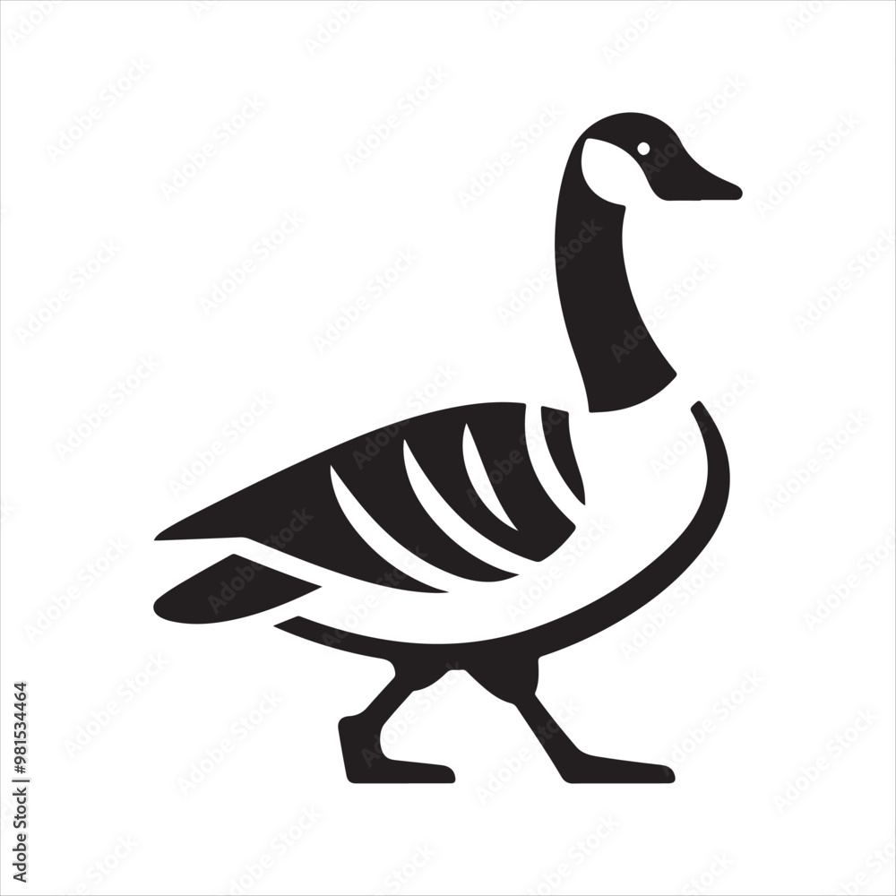 Download Canadian Goose Silhouette Vectors for Print and Web Projects ...