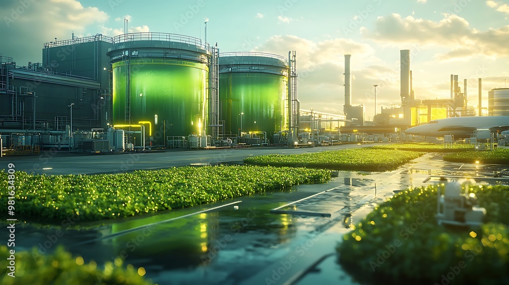 Algae-Based Fuel: A visual representation of algae used for producing ...