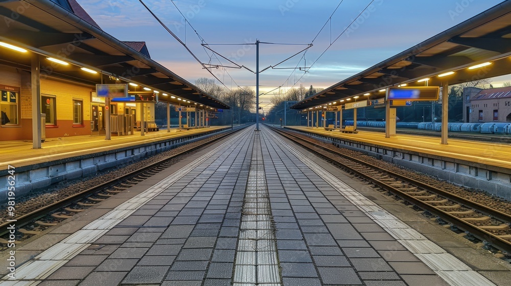 Platform: A designated space where passengers await their trains ...
