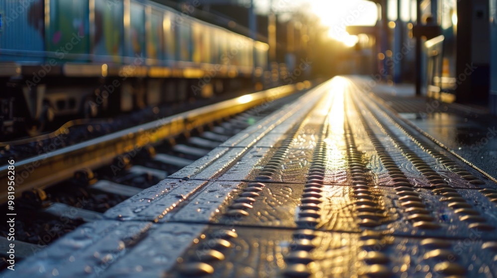 Platform: The waiting area for passengers before boarding their trains ...