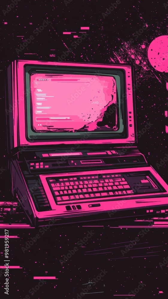 Retro old computer user interface,Pink Y2K computer window page and ...