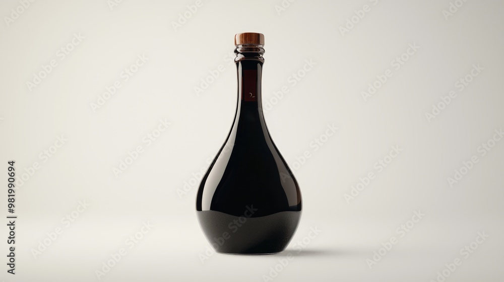 Exquisite 3D Model of Fresh Balsamic Vinegar Bottle with Unique Shape ...