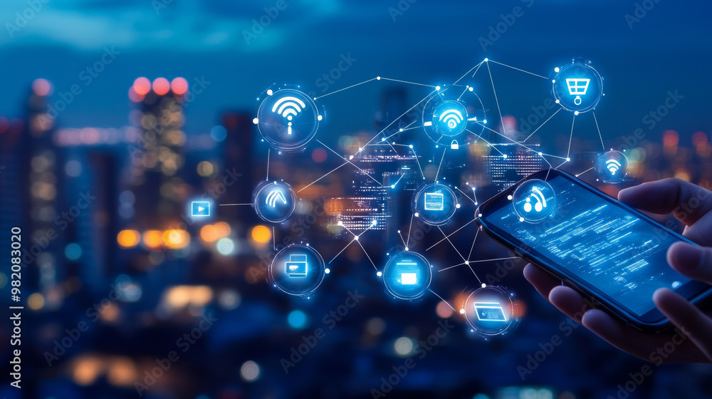 5G technology networks enable internet connectivity for wireless ...