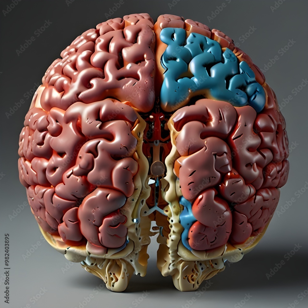 Anatomicalgram dia of the human brain with labeled lobes and key areas ...