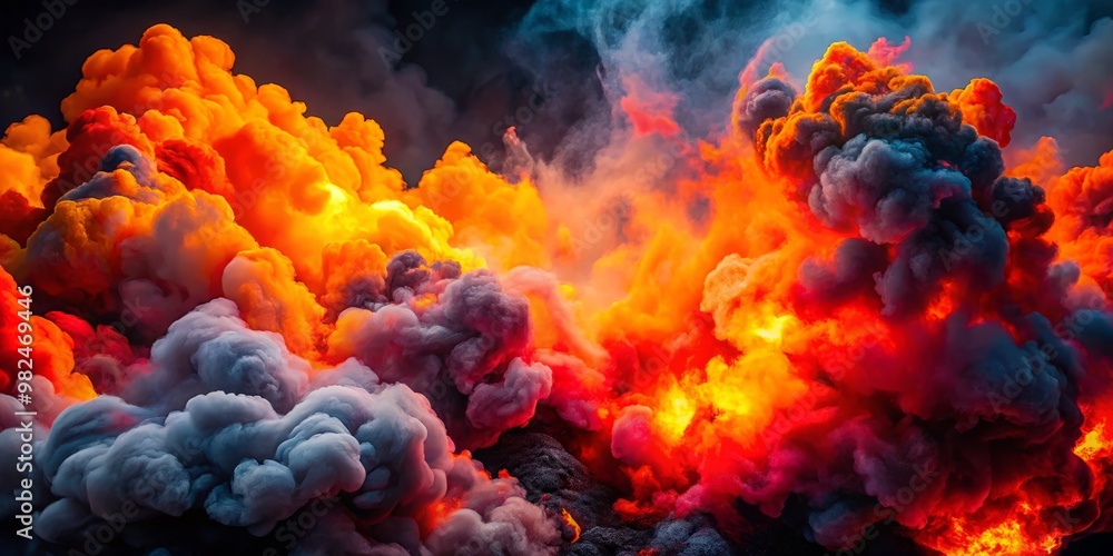 Lava smoke texture ideal for backgrounds, overlays, and creative ...