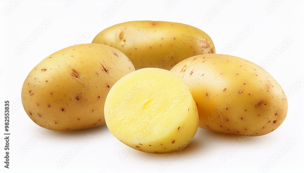 Potato potatoes vegetable, many angles and view side top front cluster ...