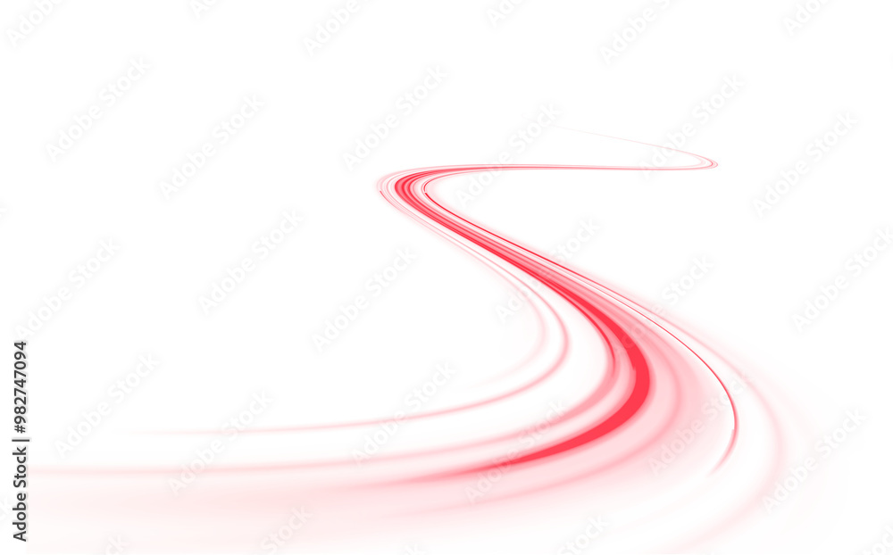 Red rays vector abstract background png. Light lines road png ...