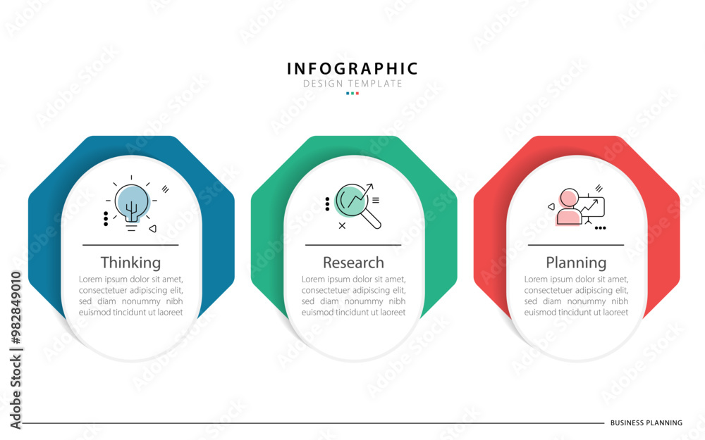 Infographic template 3 Step timeline journey isolated background, Data ...