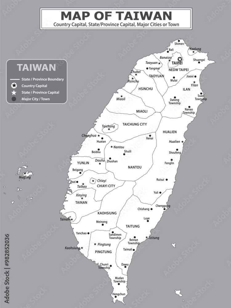 Geography Political map. Political map of country with capital ...