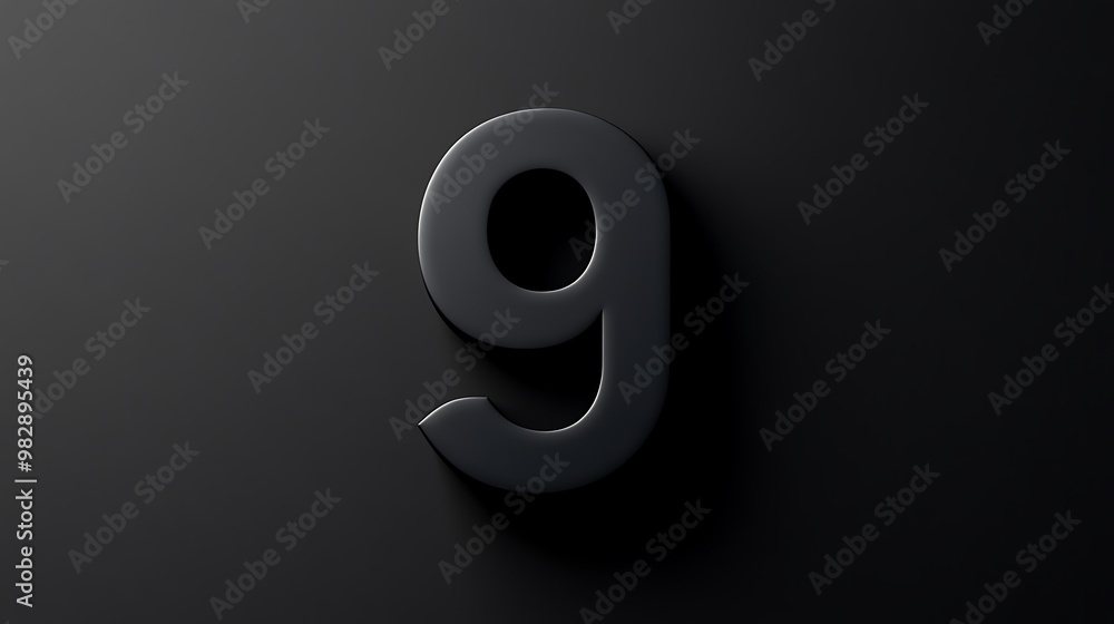 Sleek Minimalist Design of Lucky Numbers on Monochrome Background with ...
