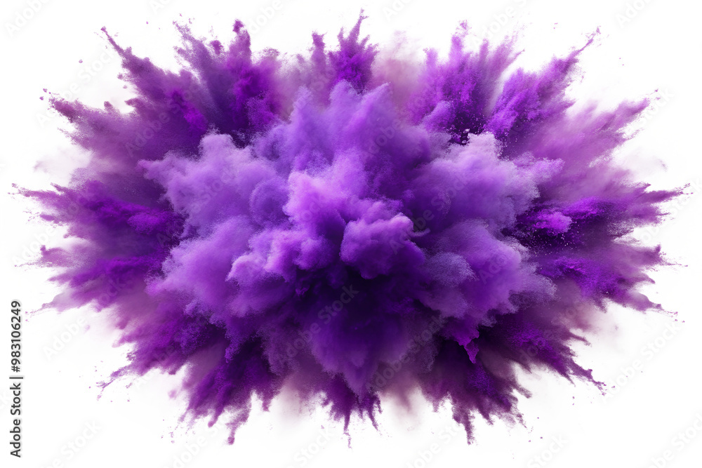 purple smoke explosion, isolated, transparent background, AI Generated ...