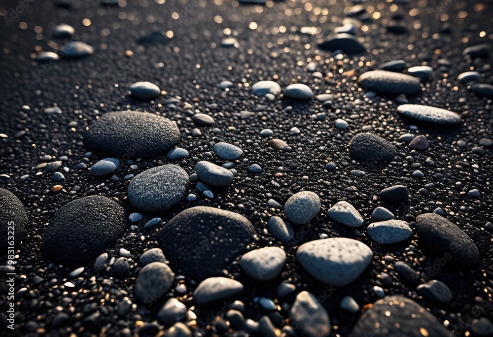 detailed close rough asphalt textures showcasing varied patterns ...