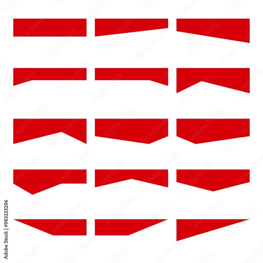 St of divider shape template. Modern split header for websites and apps ...