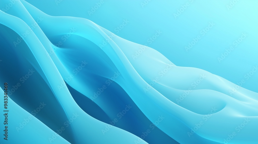 Light blue gradient abstract banner background. Stock Illustration ...