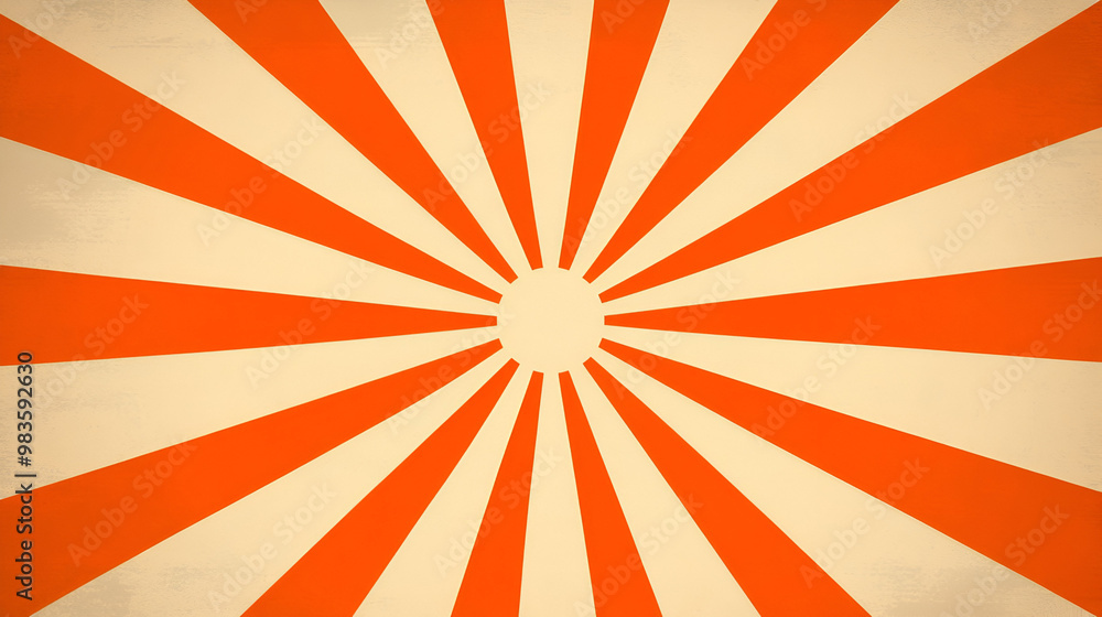 Abstract orange sun rays and sunburst backdrop background. seamless ...