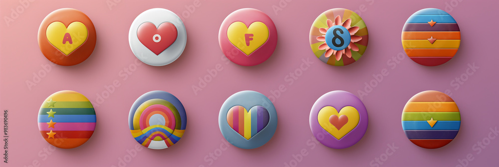 Pride Button Sign: This paper craft featuring LGBTQ pride symbols and ...