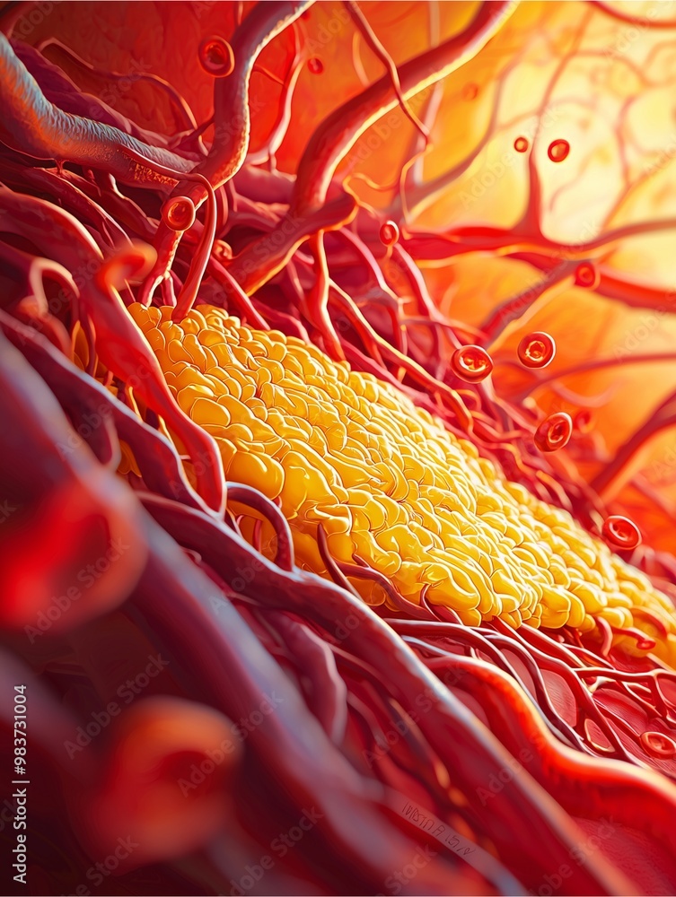 Brain stroke, hemorrhagic and ischemic problem. Arteriosclerosis ...