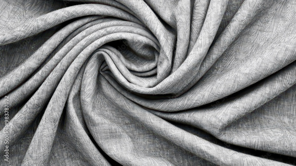 Soft grey fabric with subtle folds adds depth and elegance to any ...