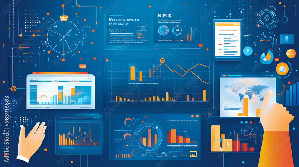 Project Metrics and Key Performance Indicators "KPIs", depicting ...