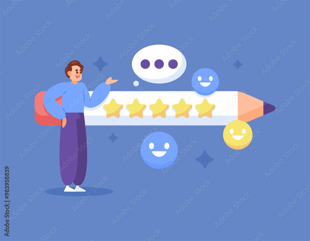 Review and rating concept. customer satisfaction, buyer, client ...