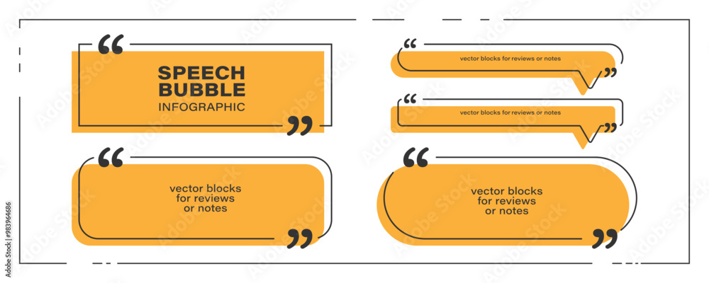 Speech bubble infographic design template. Vector illustration Stock ...