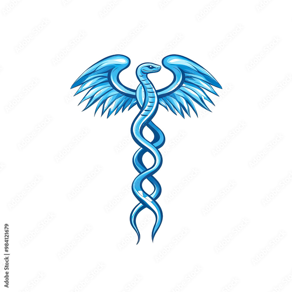 Modern Design of Medical Caduceus Snake Healthcare Symbol for Medical ...