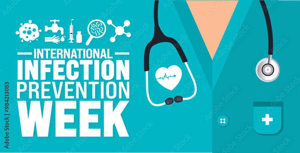international infection prevention week background or banner design ...