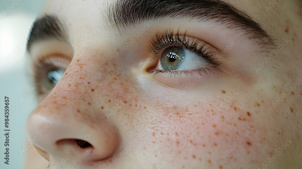 Detailed time-lapse of a patient's face, highlighting the improvement ...