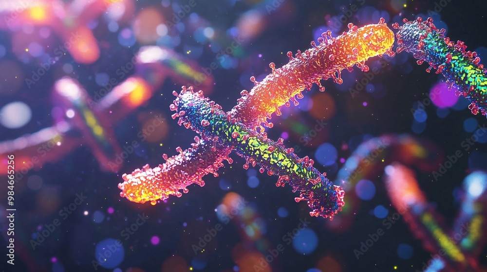 Detailed diagram of a bacterial conjugation process, showing pili and ...