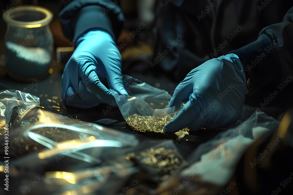 Forensic evidence collection, detailed investigation process, crime ...