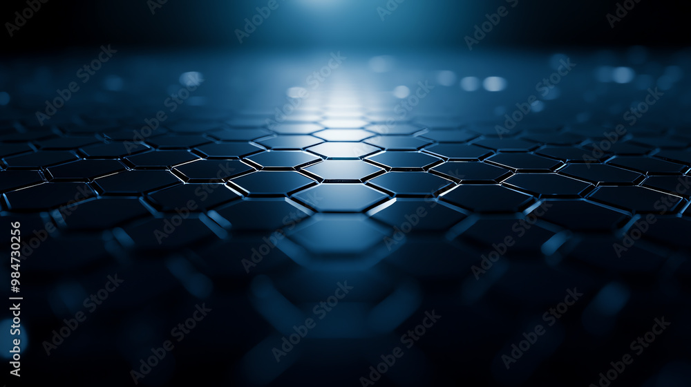 Pathway made of interlocking hexagons, with each hexagon representing a ...