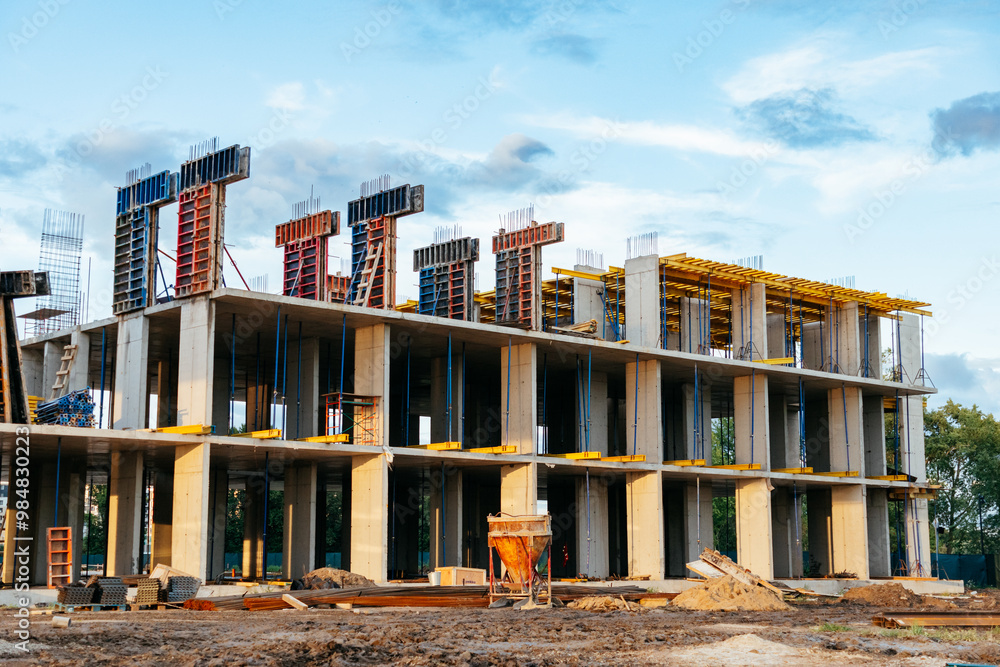 construction of multi-storey building using modern technologies of ...