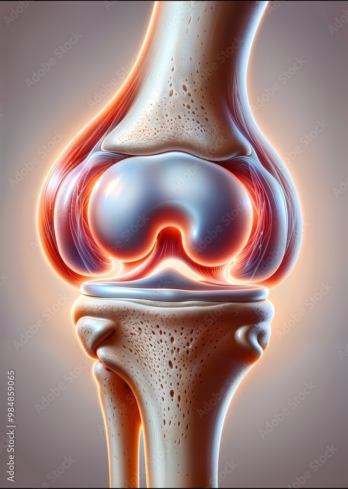 Medical Illustration of the Patella - Anterior and Posterior Views of ...