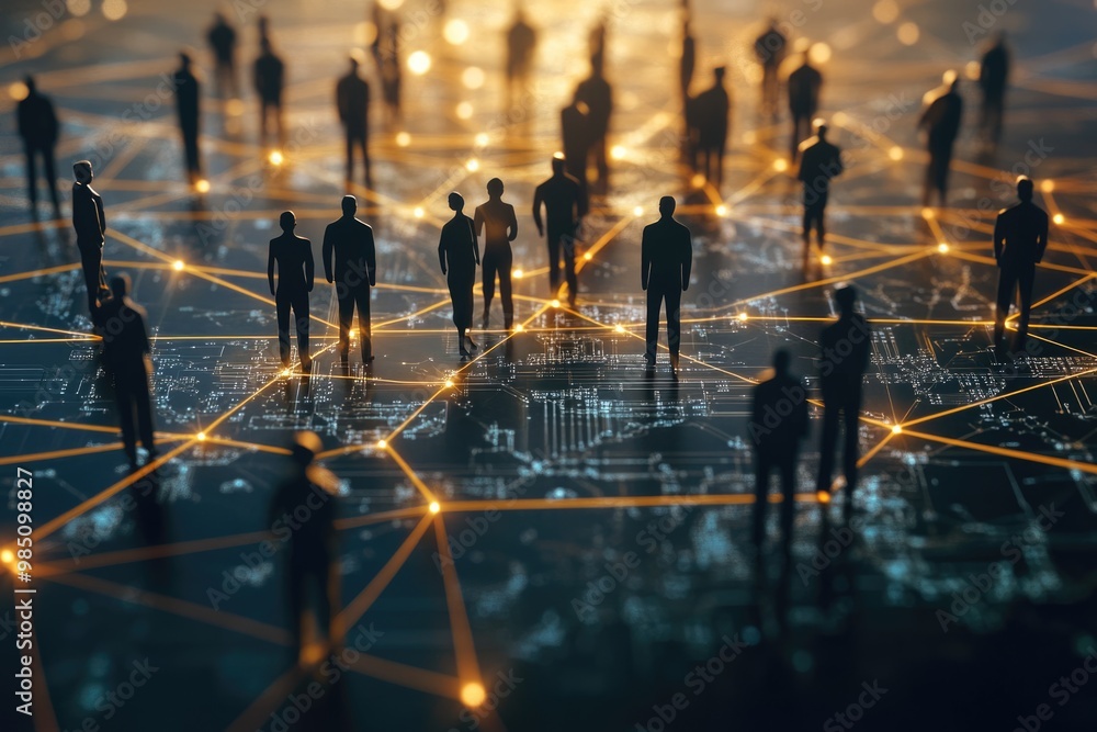 Business network concept. Group of businessperson. Teamwork. Human ...