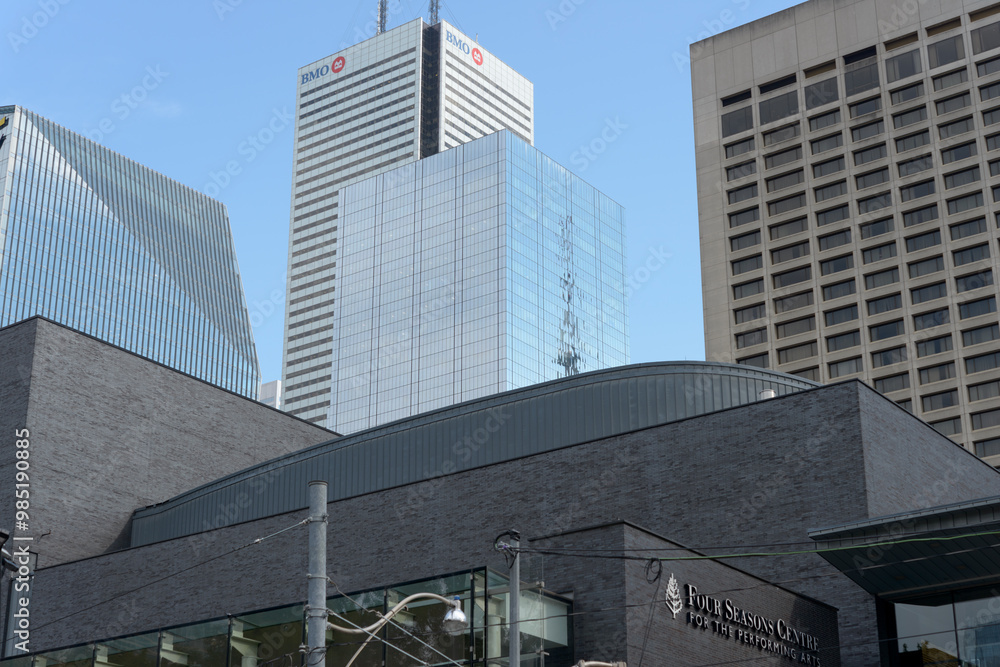tall buildings in the Financial District of downtown Toronto, Canada ...